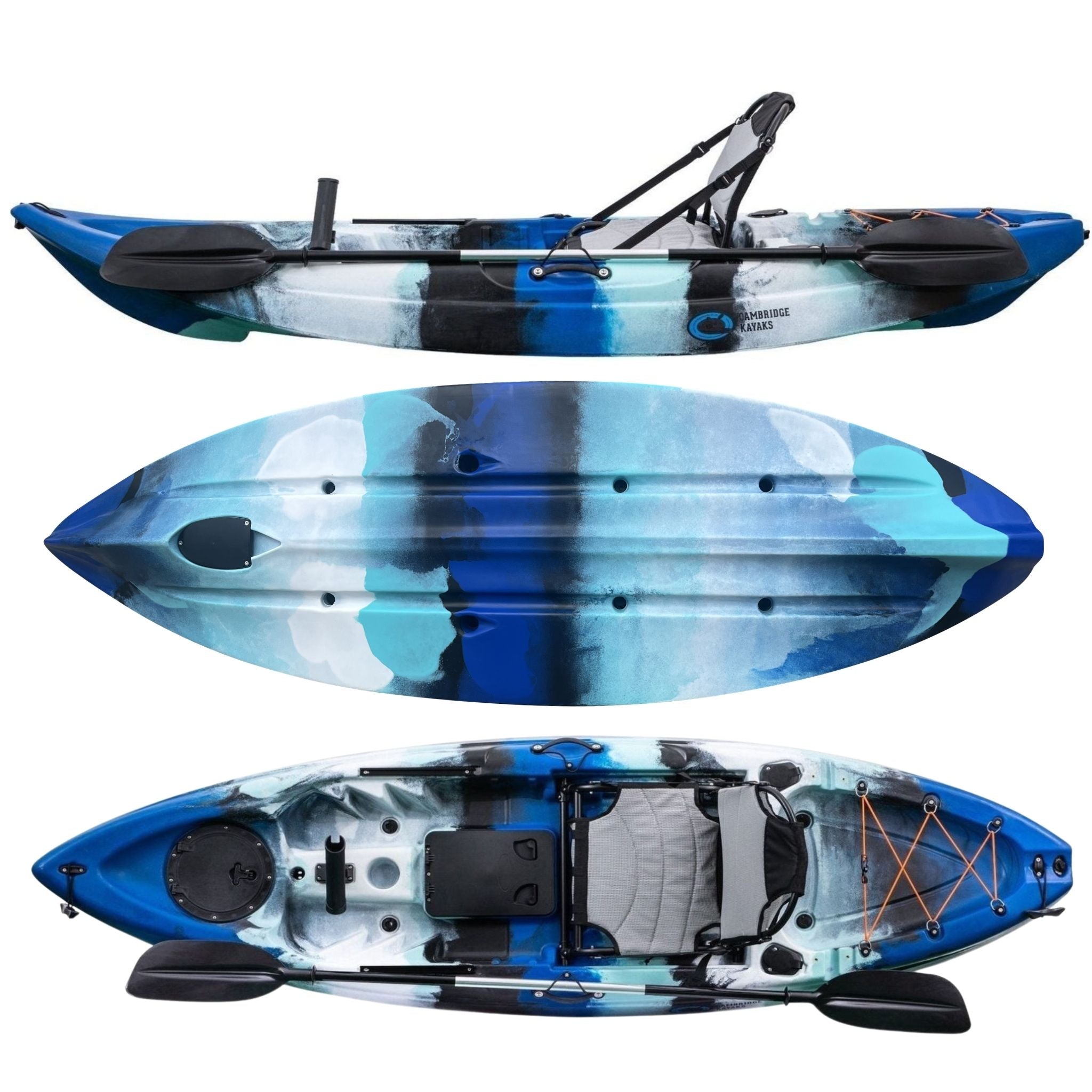 Manta 9ft Fishing Kayak With Upgraded Chair From Cambridge Kayaks